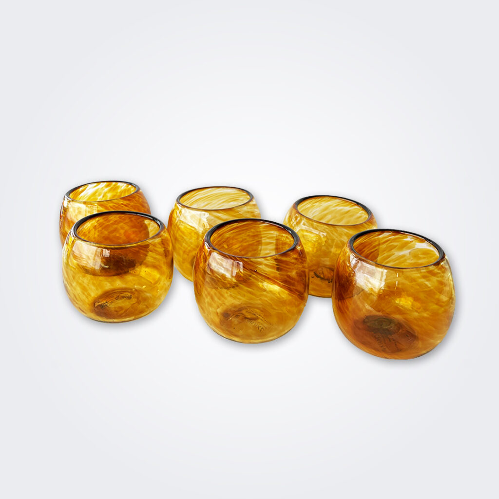Yellow Glass Shot Set | Shop Mexican Shot Glasses at Maison Numen